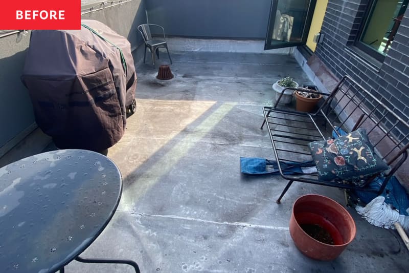 This Terrace Makeover Shows the Power of Thrifting (Even for Outside!)