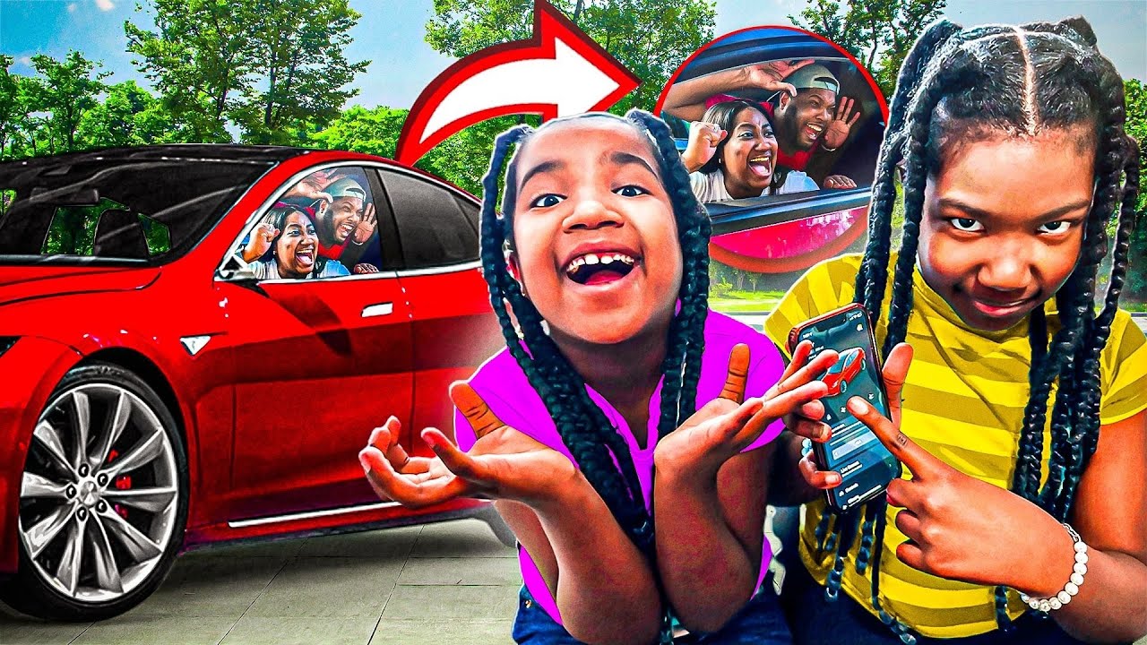 Girls lock dad out of a new car and what happens next is shocking