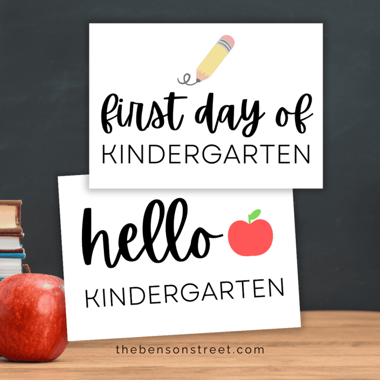 First Day of School Sign Ideas: FREE Printable Prop Signs