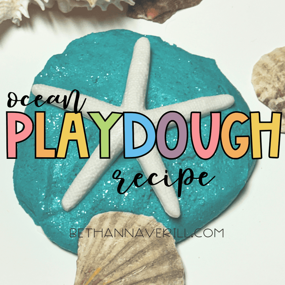 Easy Ocean Playdough Recipe