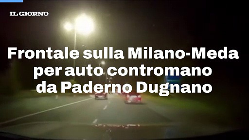 Frontale sulla Milano-Meda per auto contromano da Paderno Dugnano Frontale sulla Milano-Meda per auto contromano da Paderno Dugnano