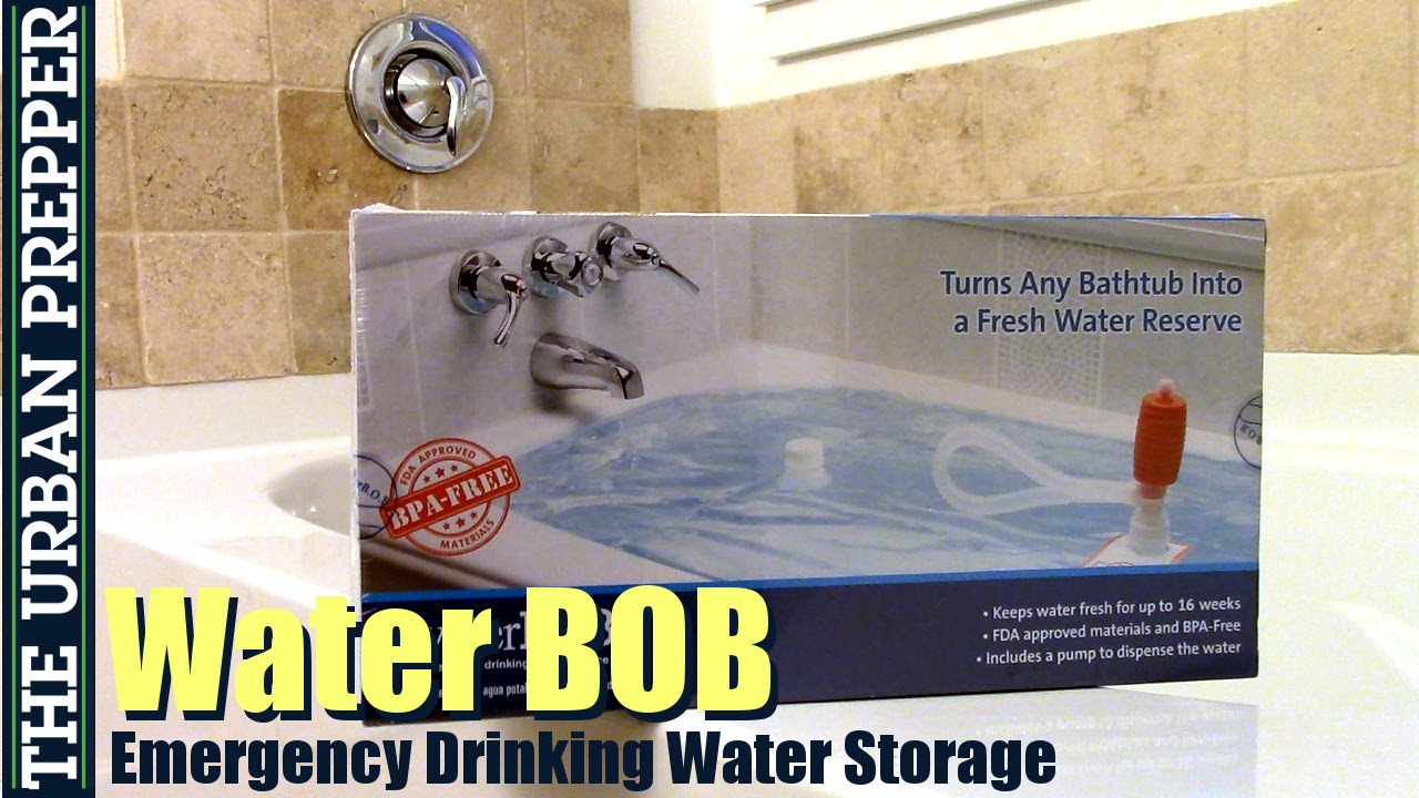 Storing emergency drinking water: 41-day WaterBOB test