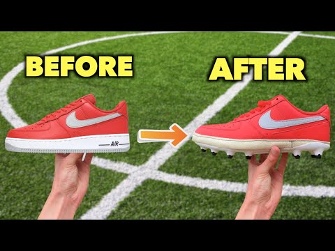 Transforming iconic shoes into soccer cleats!