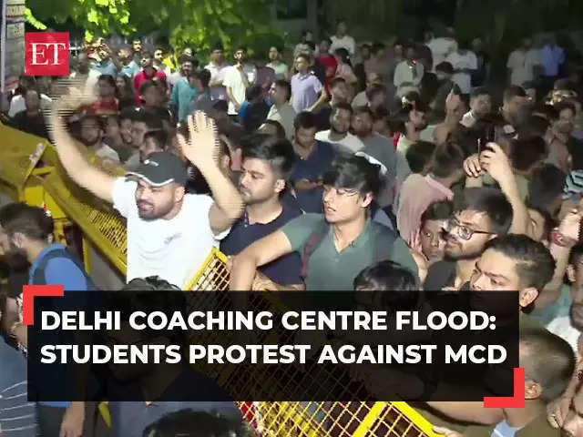 Delhi coaching centre mishap: Students protest against MCD after 3 UPSC ... Delhi coaching centre mishap: Students protest against MCD after 3 UPSC ...