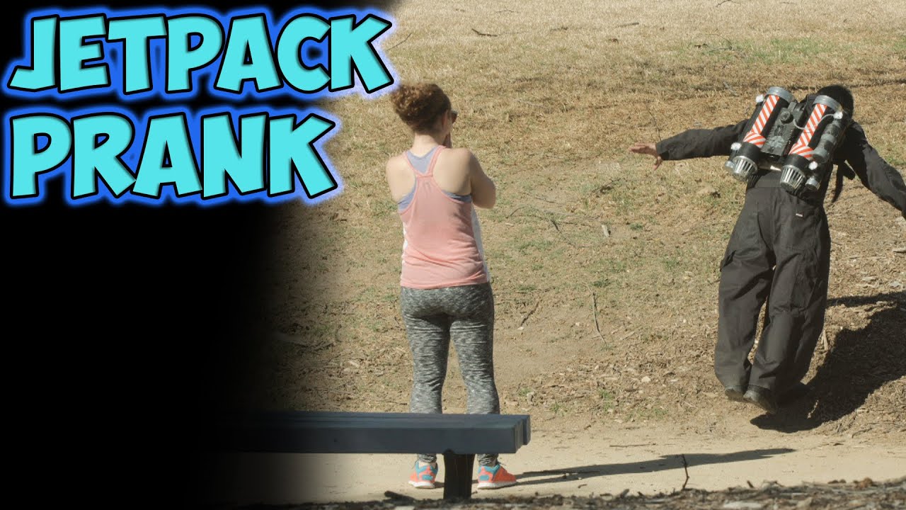 A jetpack prank that turns heads