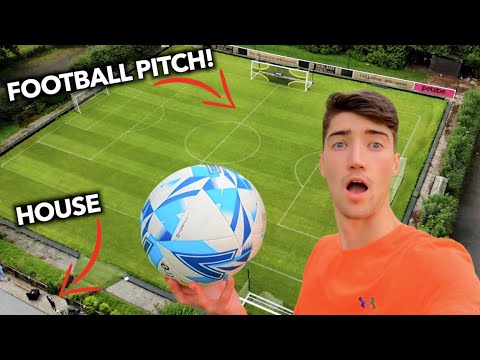 The world's best back garden football pitch