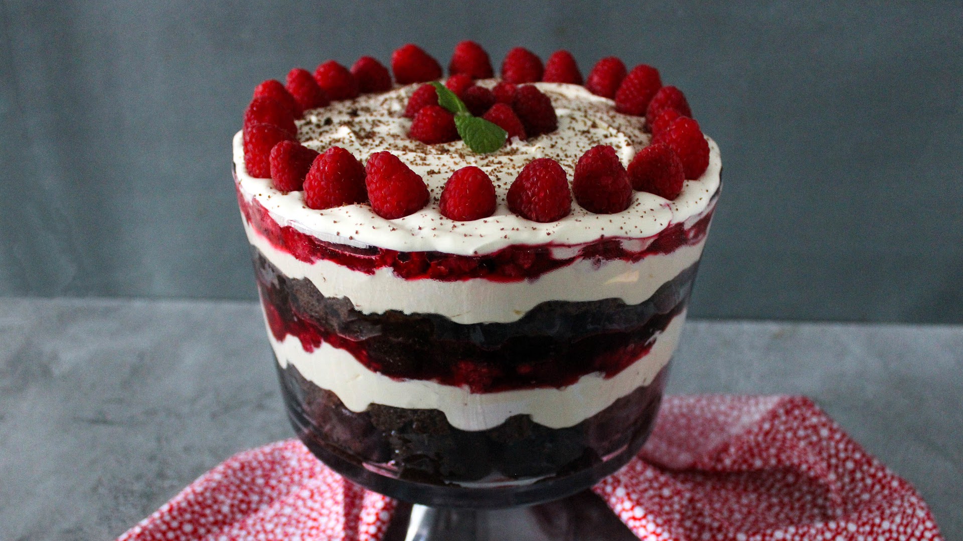 We Love A Trifle, And This Chocolate Raspberry Cream Trifle Is As ...