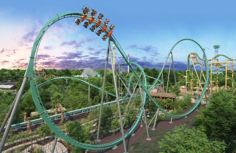 World’s tallest, longest launched wing coaster to open at Virginia park ...
