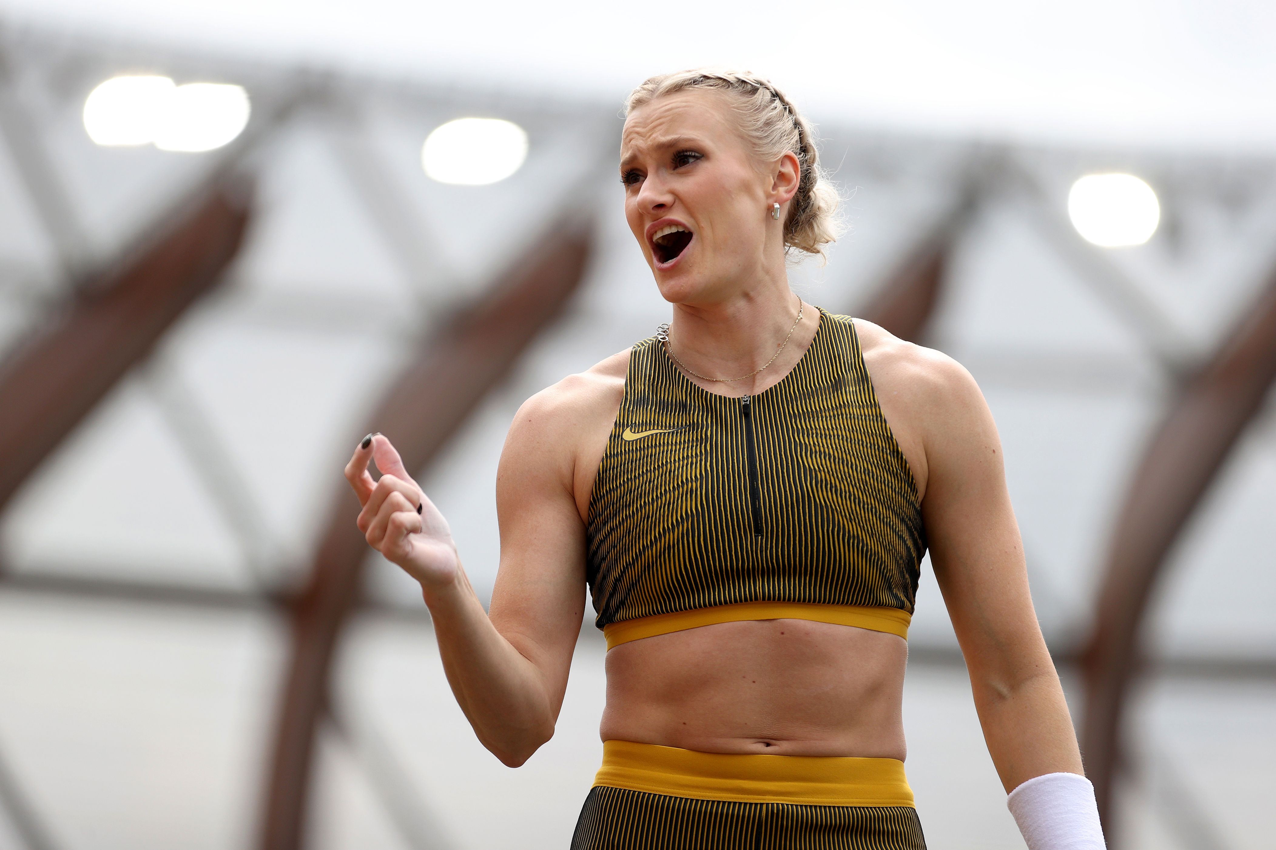 Gold medal-winning pole vaulter Katie Moon in images