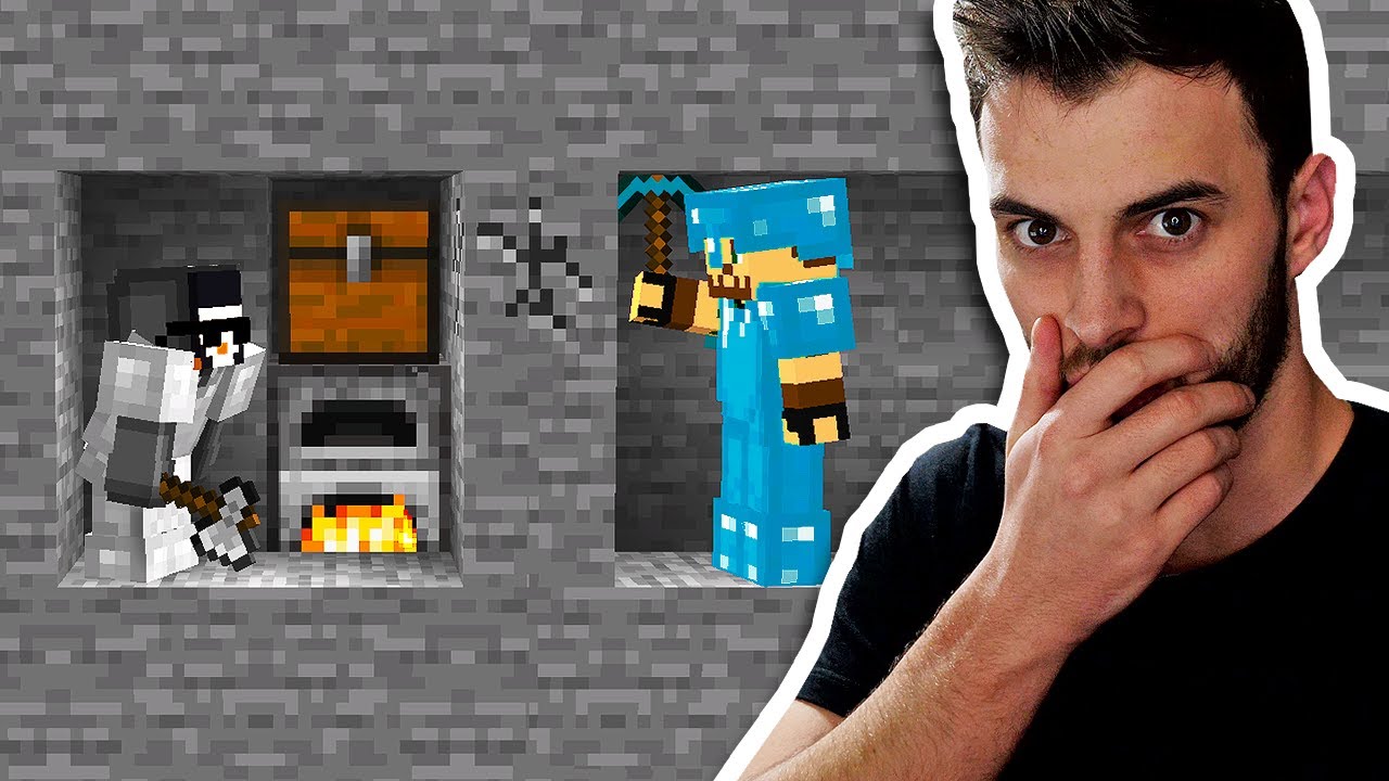 Minecraft Pro Battles 3 YouTubers in PvP Fight