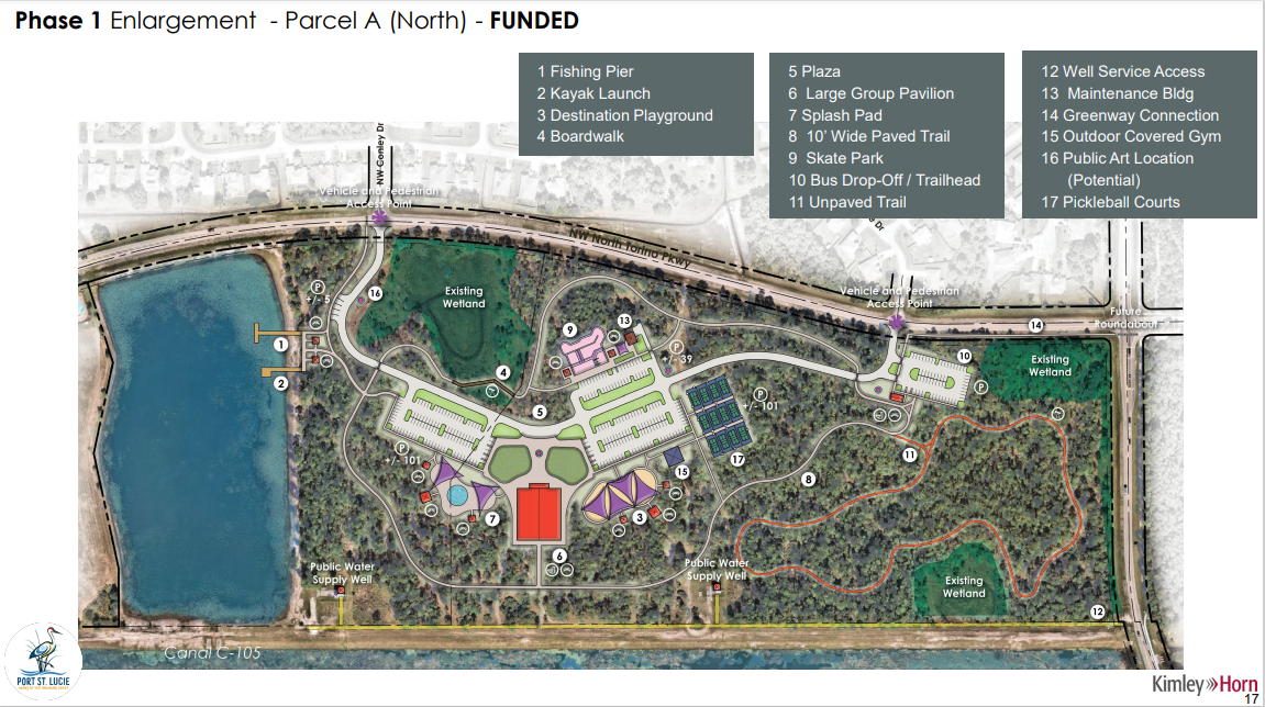 City planning two parks with amphitheater, basketball court, baseball ...