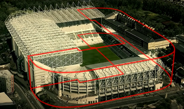Online creator designs insane 70,000-seater stadium for Newcastle ...