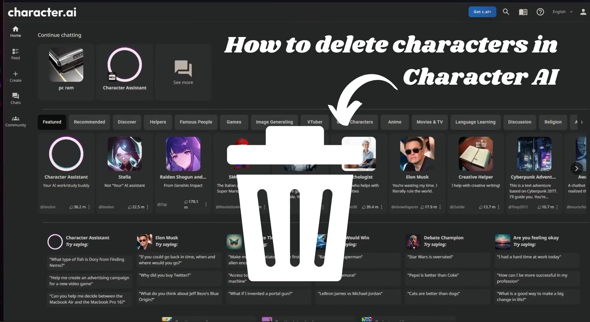 How to Delete Characters in Character.AI in 3 Easy Steps