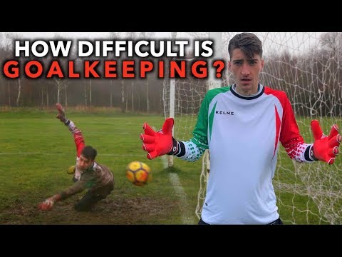 Outfield player braves intense goalie training for 1 week