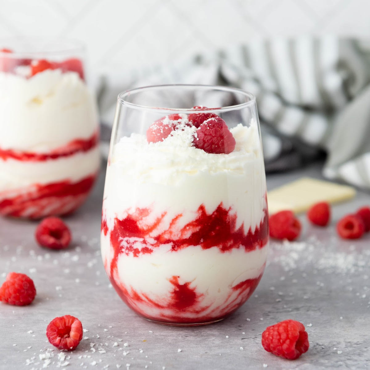 White Chocolate Raspberry Mousse