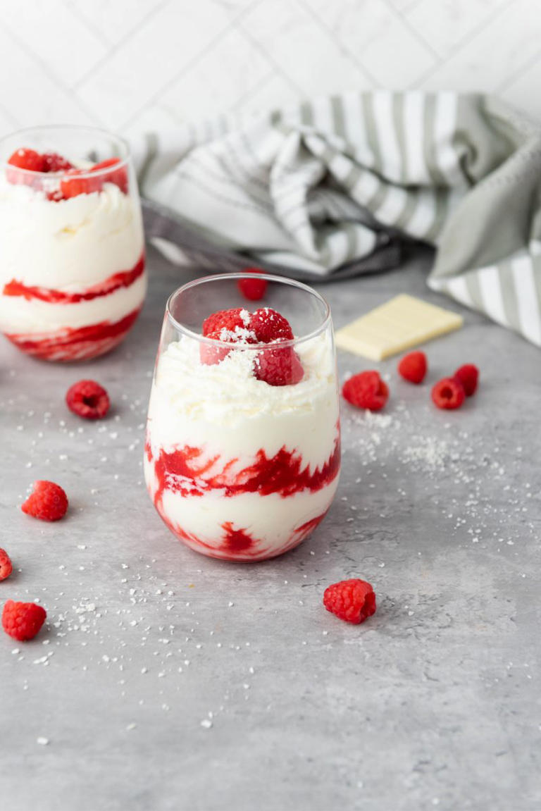White Chocolate Raspberry Mousse