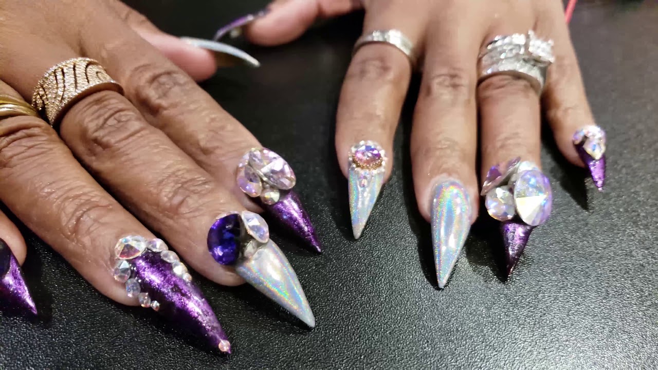 Getting Cardi B Inspired Nails!