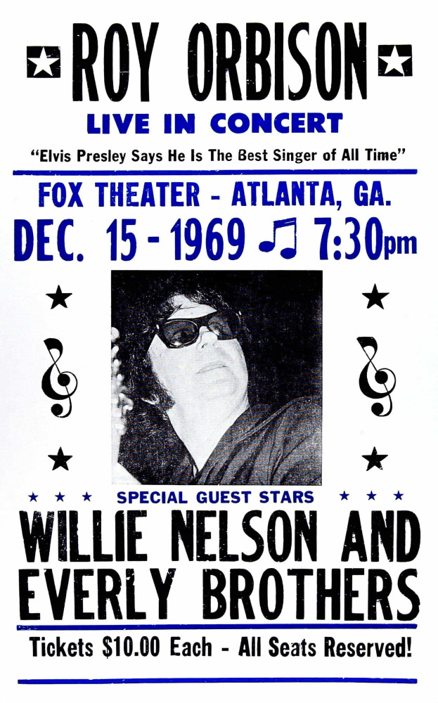 Vintage posters of memorable music shows