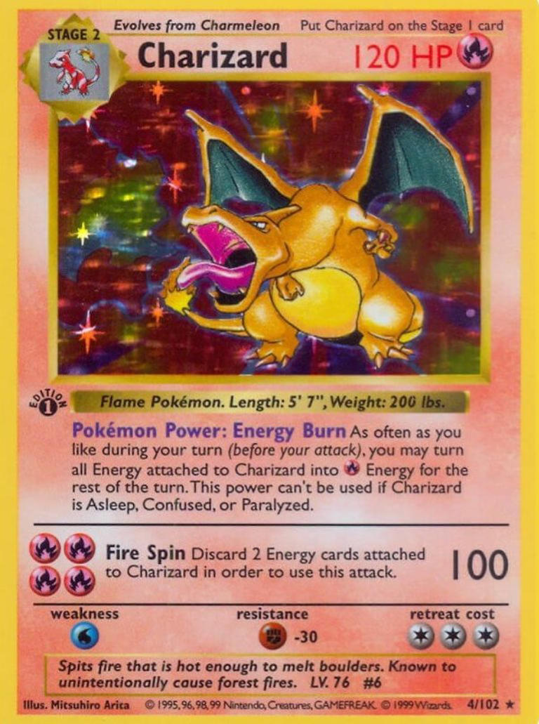 The 13 Rarest Charizard Pokémon Cards