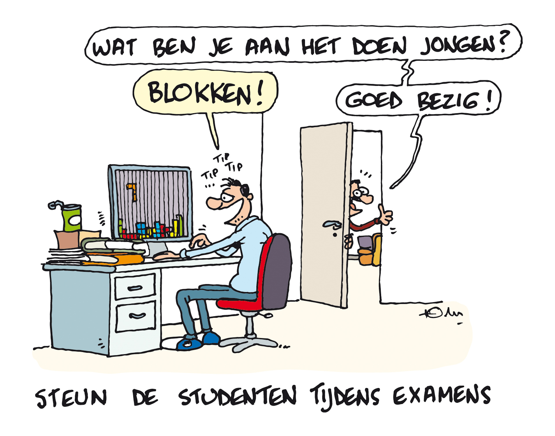 Studenten zweten zich te pletter