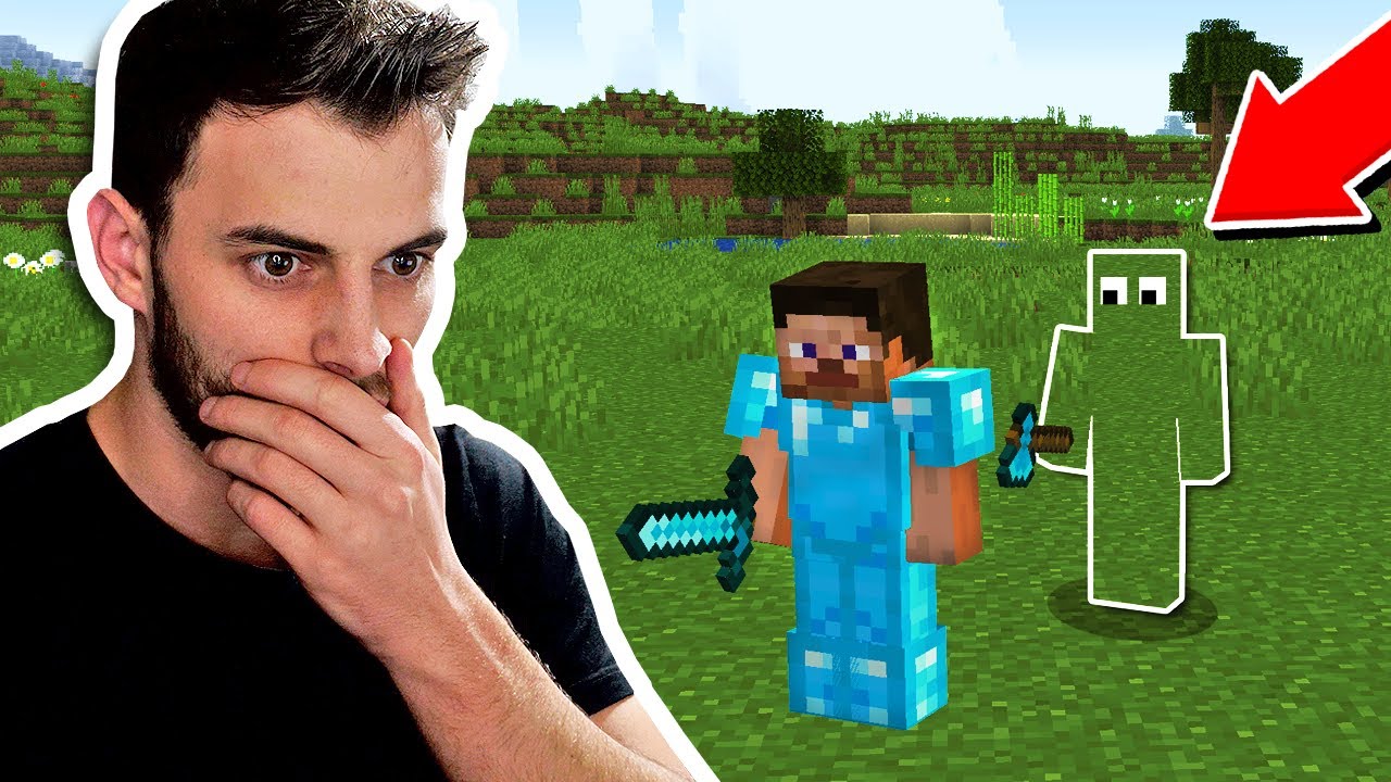 Invisible sneak attack in Minecraft four way fight