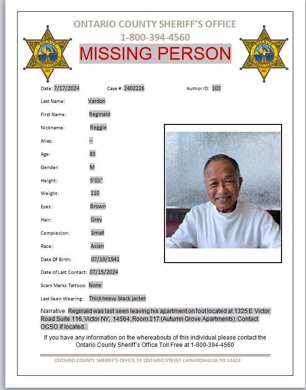 Remains found in Victor identified as man missing since July 2024