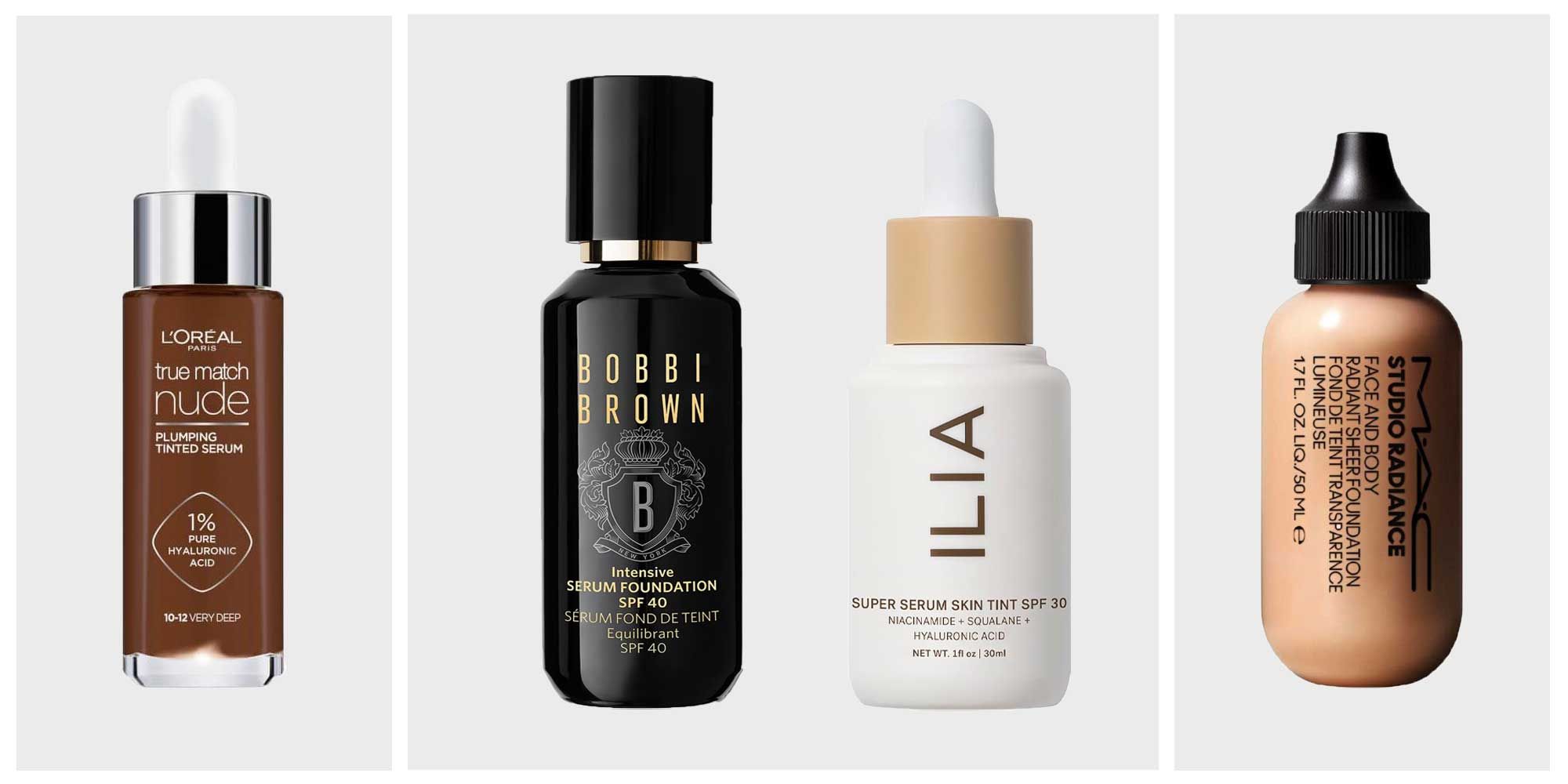 These dewy foundations are your short-cut to skin that glows