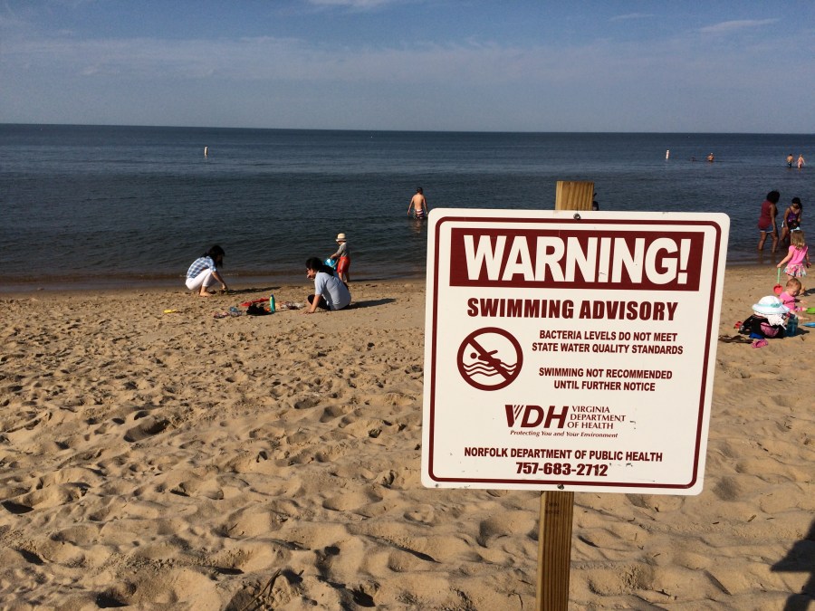 Current swimming advisories in Hampton Roads & NENC
