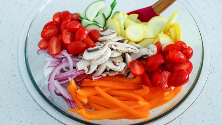 This Is A Vegetable-packed Summer Recipe - Rainbow Grilled Vegetable ...