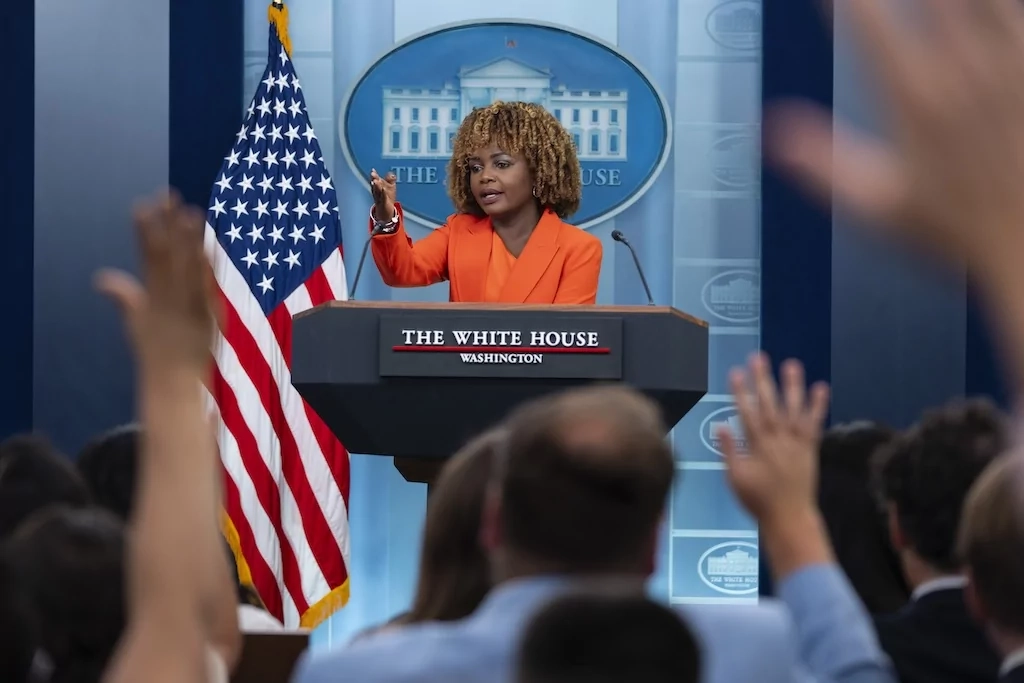 WATCH LIVE: White House press secretary Karine Jean-Pierre hosts a ... WATCH LIVE: White House press secretary Karine Jean-Pierre hosts a ...