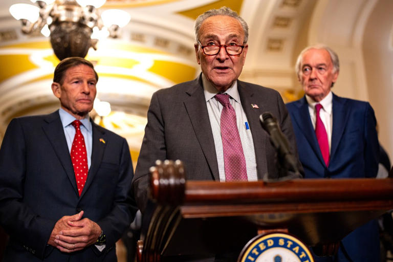 Chuck Schumer unveils bill to ax Supreme Court’s Trump immunity ruling Chuck Schumer unveils bill to ax Supreme Court’s Trump immunity ruling