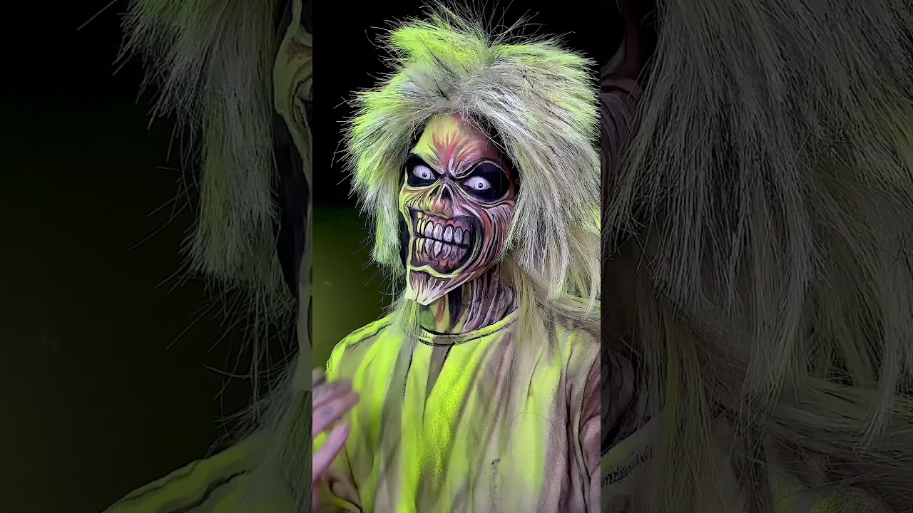 Eddie vs Eddie recreated in Iron Maiden cosplay comparison