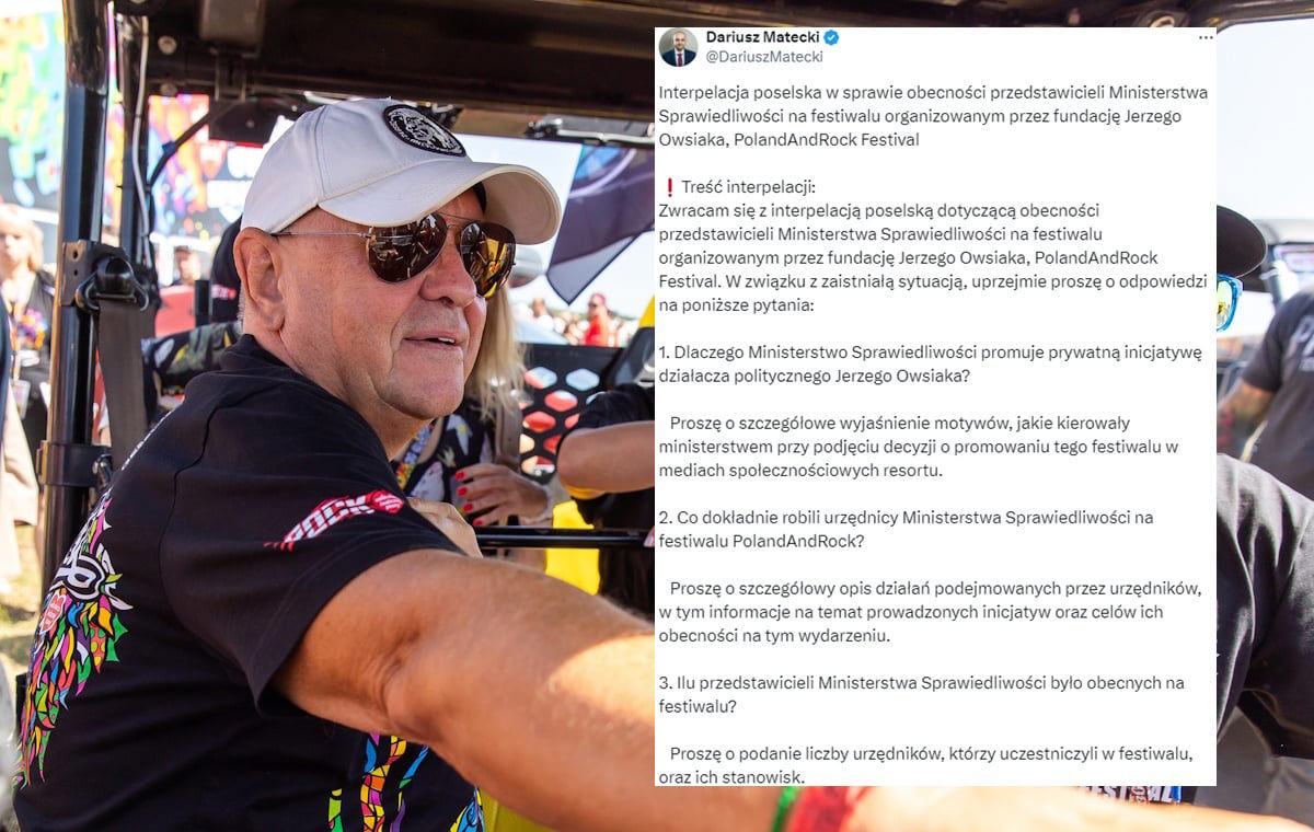 Resort MS na festiwalu Owsiaka. Matecki złożył interpelację Resort MS na festiwalu Owsiaka. Matecki złożył interpelację