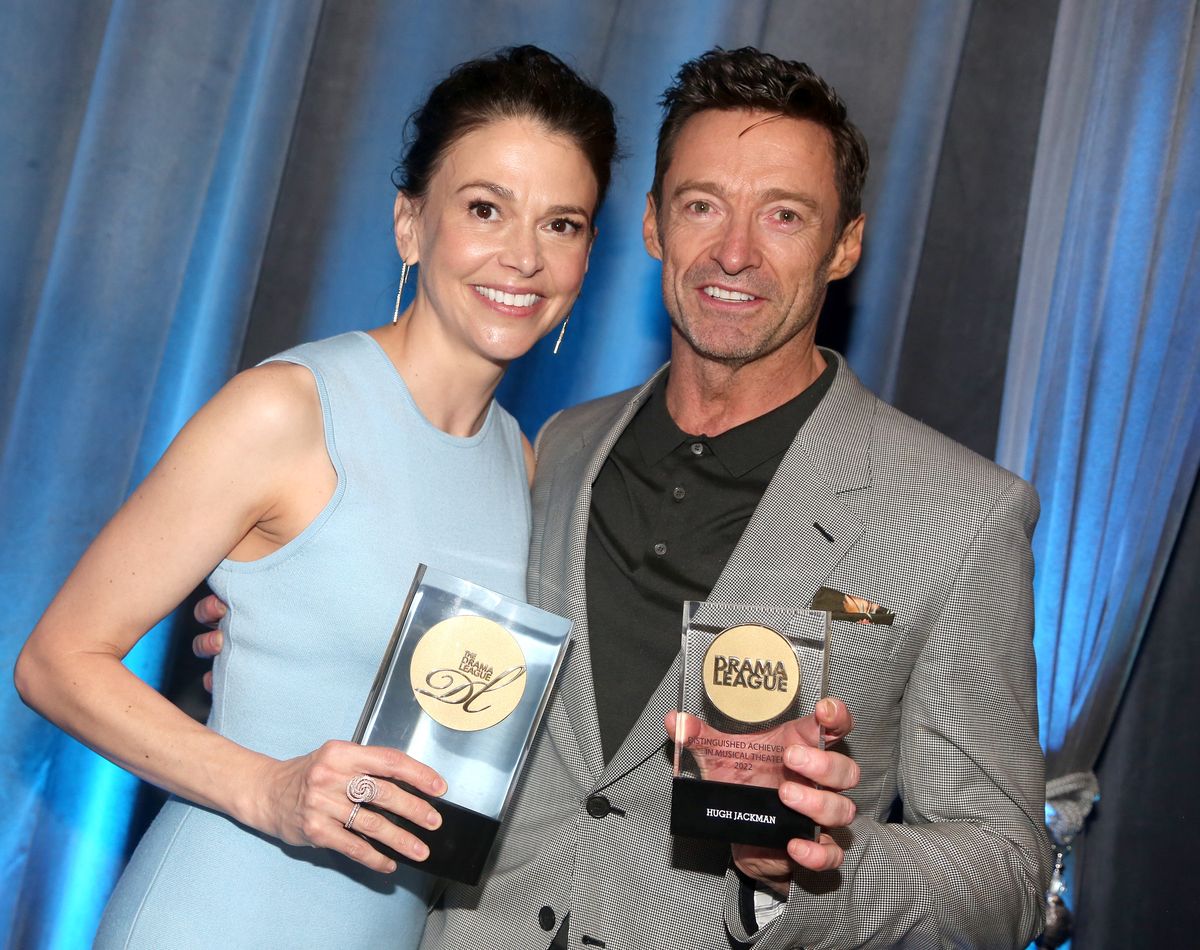 Hugh Jackman and Sutton Foster had a sweet red carpet moment in New ...