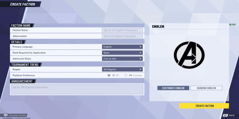 How to Create a Faction in Marvel Rivals