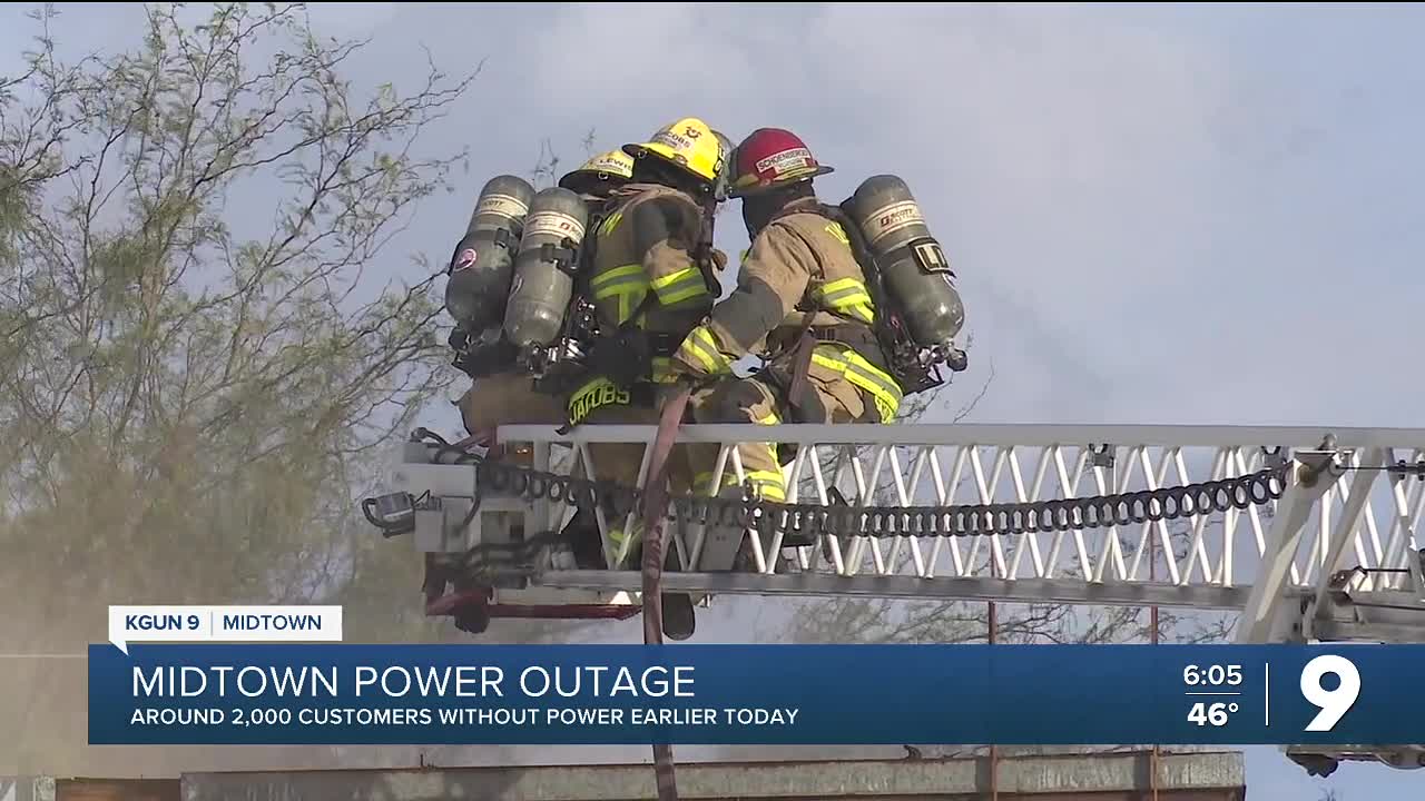 Tucson Fire responds to smoke near TEP crews restoring power to thousands
