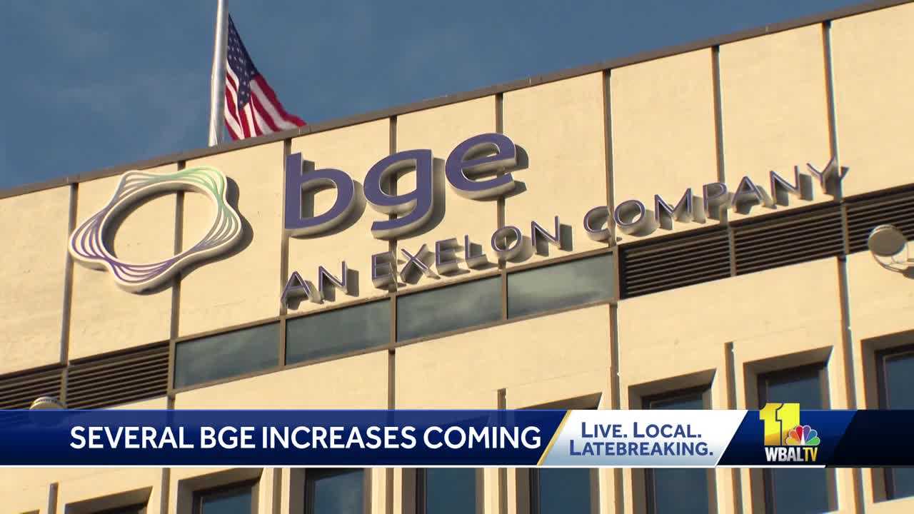 Roughly $26 increase coming to BGE bills in first half of 2025