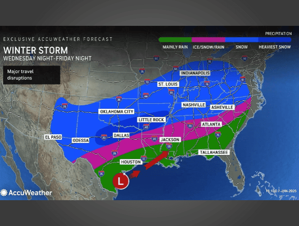 AccuWeather: Major Winter Storm To Disrupt Travel Across U.S.