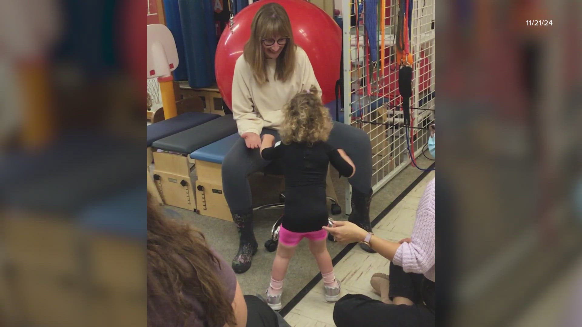 WATCH: 3-year-old with Angelman Syndrome takes her first steps at ...