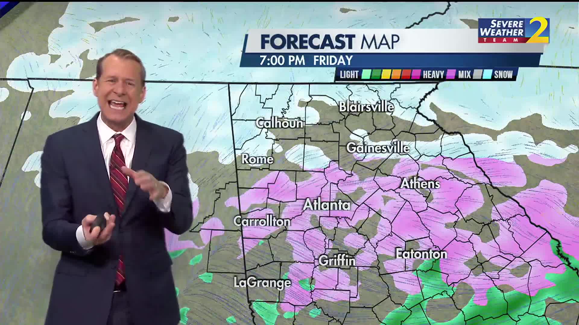 Winter storm with bring a mix of weather over North Georgia