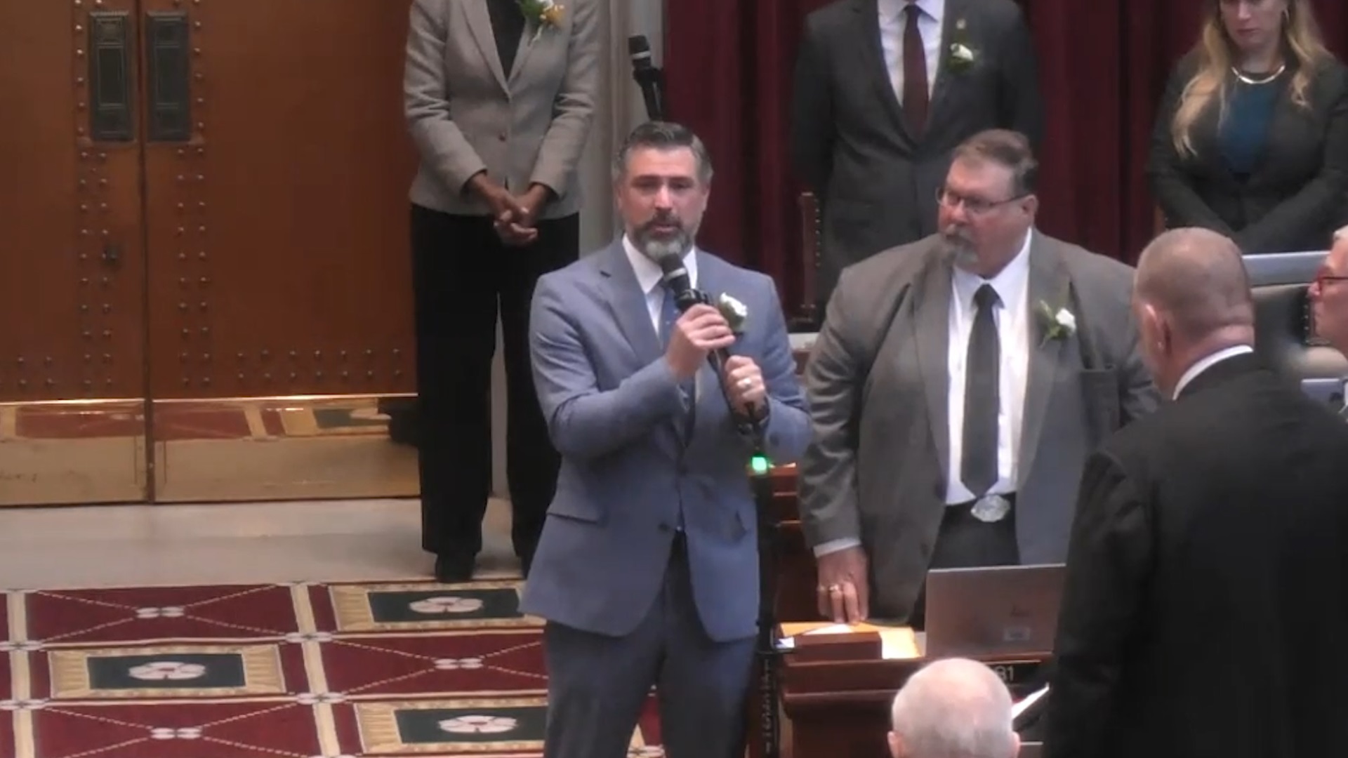 Representative Ben Baker of Missouri’s 160th District gives emotional ...