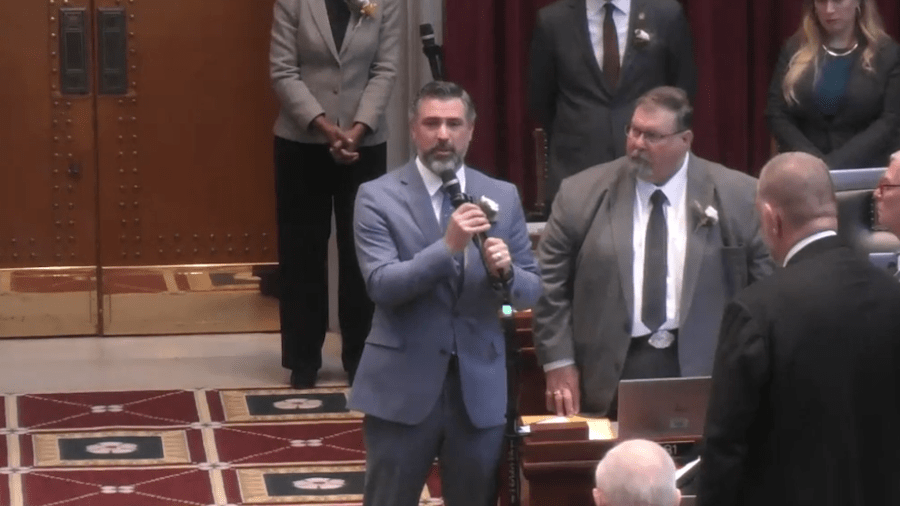Rep. Ben Baker of Neosho gives emotional statement on House floor