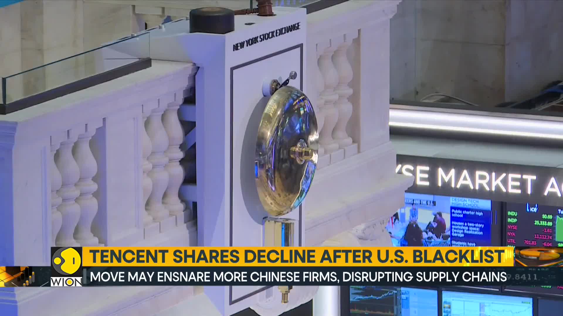 Tencent shares decline after U.S. blacklist