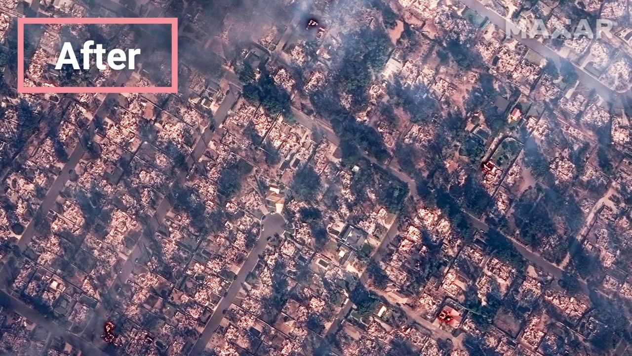 Satellite imagery shows scope of California disaster