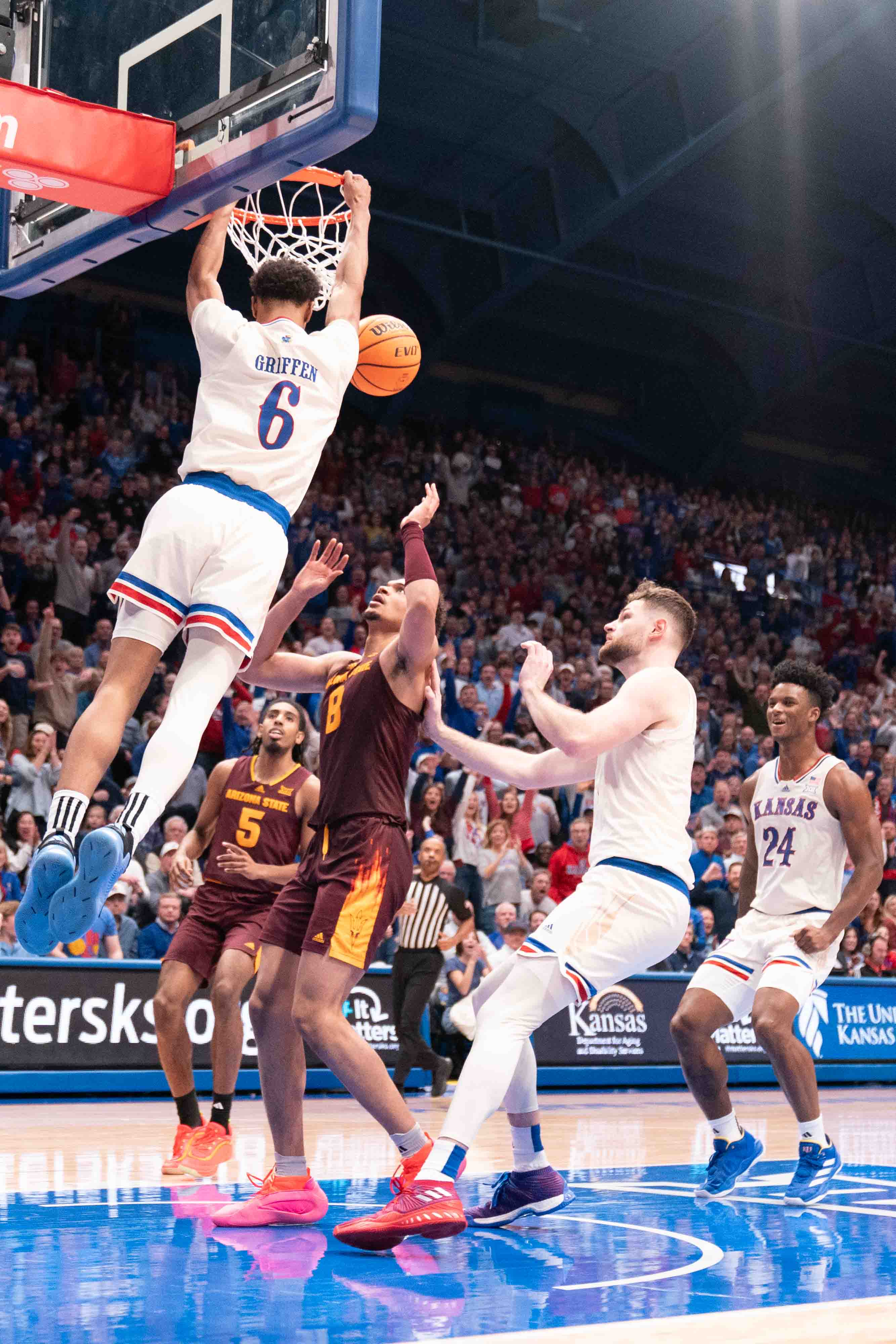 Flory Bidunga is earning more playing time with Kansas basketball, and ...