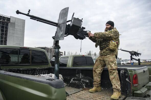 Ukrainian judge uses 78-year-old machine gun to combat Russian drone ...