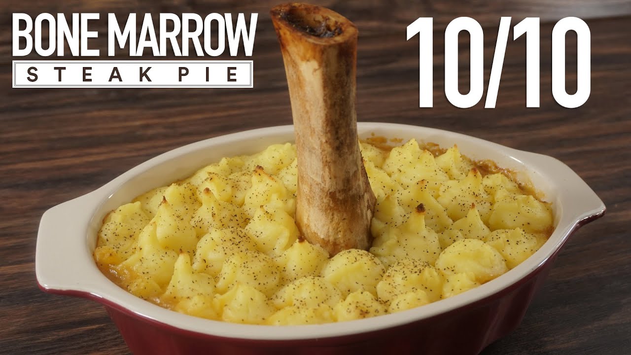 Fancy bone marrow steak pie: Worth every bite!