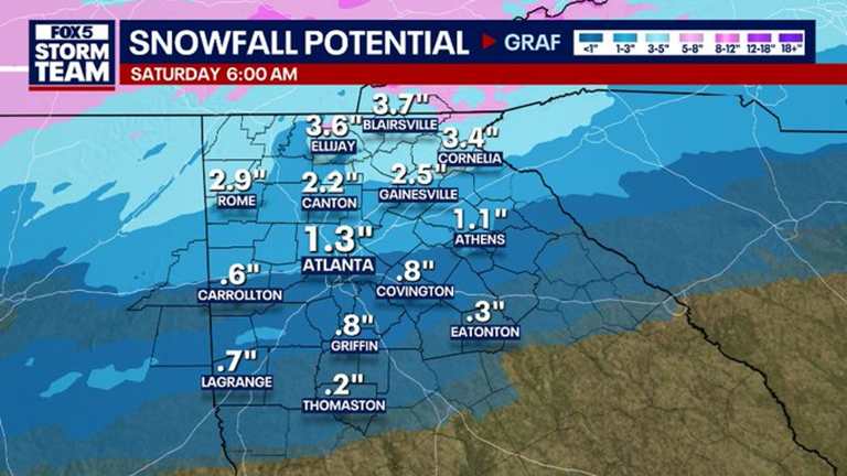 Snow, ice, or rain in Atlanta? Winter Storm Watch issued for North Georgia