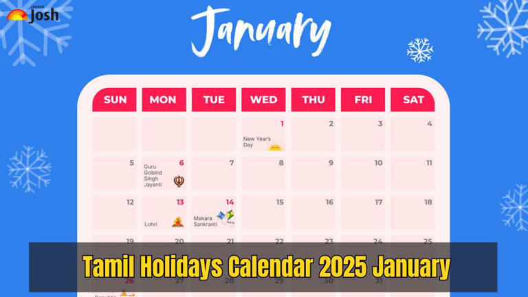 Tamil Holidays Calendar 2025 January: List of Festivals, Auspicious ...