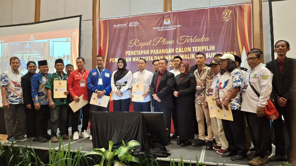KPU Solo Tetapkan Respati-Astrid sebagai Pemenang Pilkada 2024 KPU Solo Tetapkan Respati-Astrid sebagai Pemenang Pilkada 2024